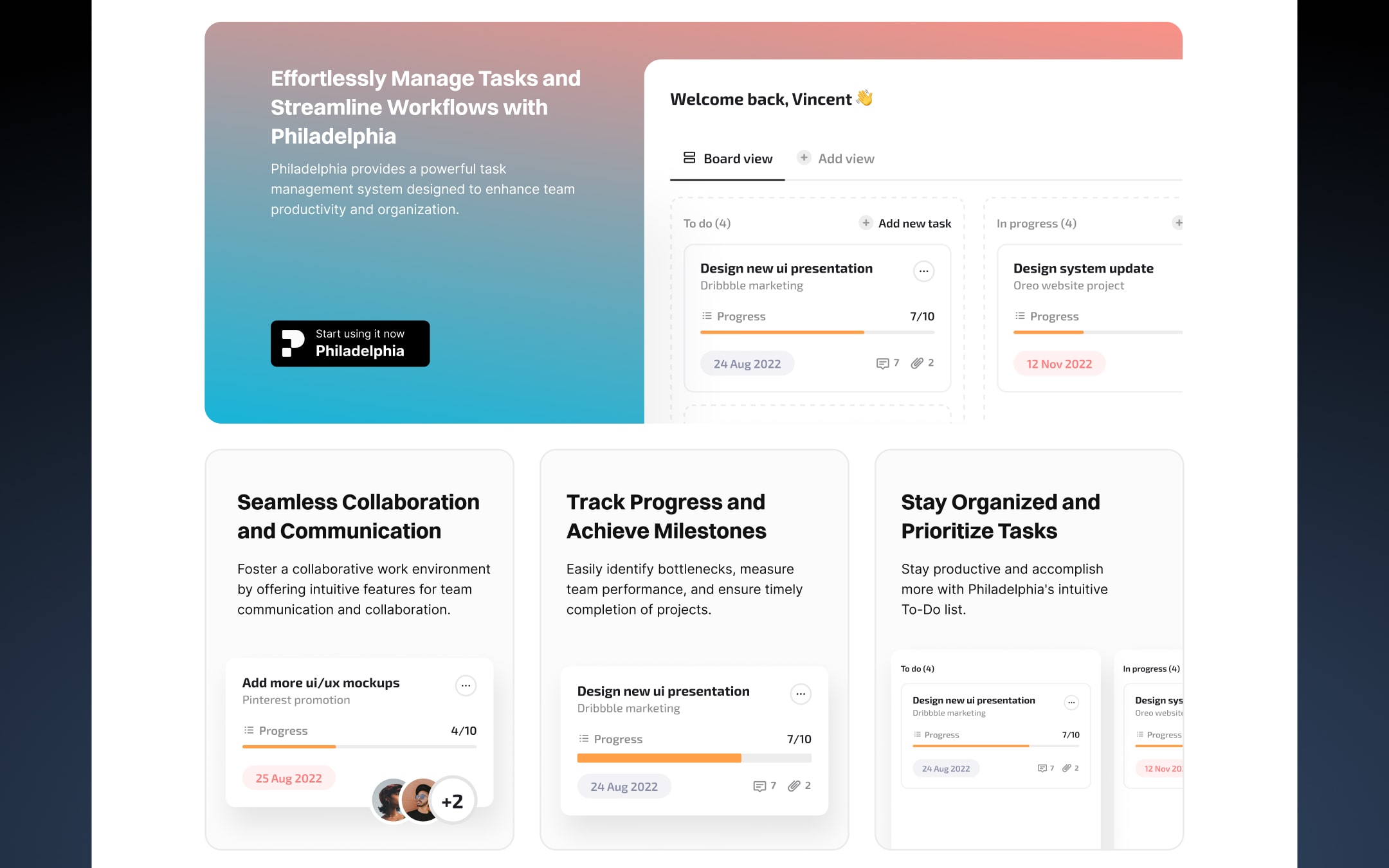 Philadelphia - SaaS Webflow Template | Wedoflow